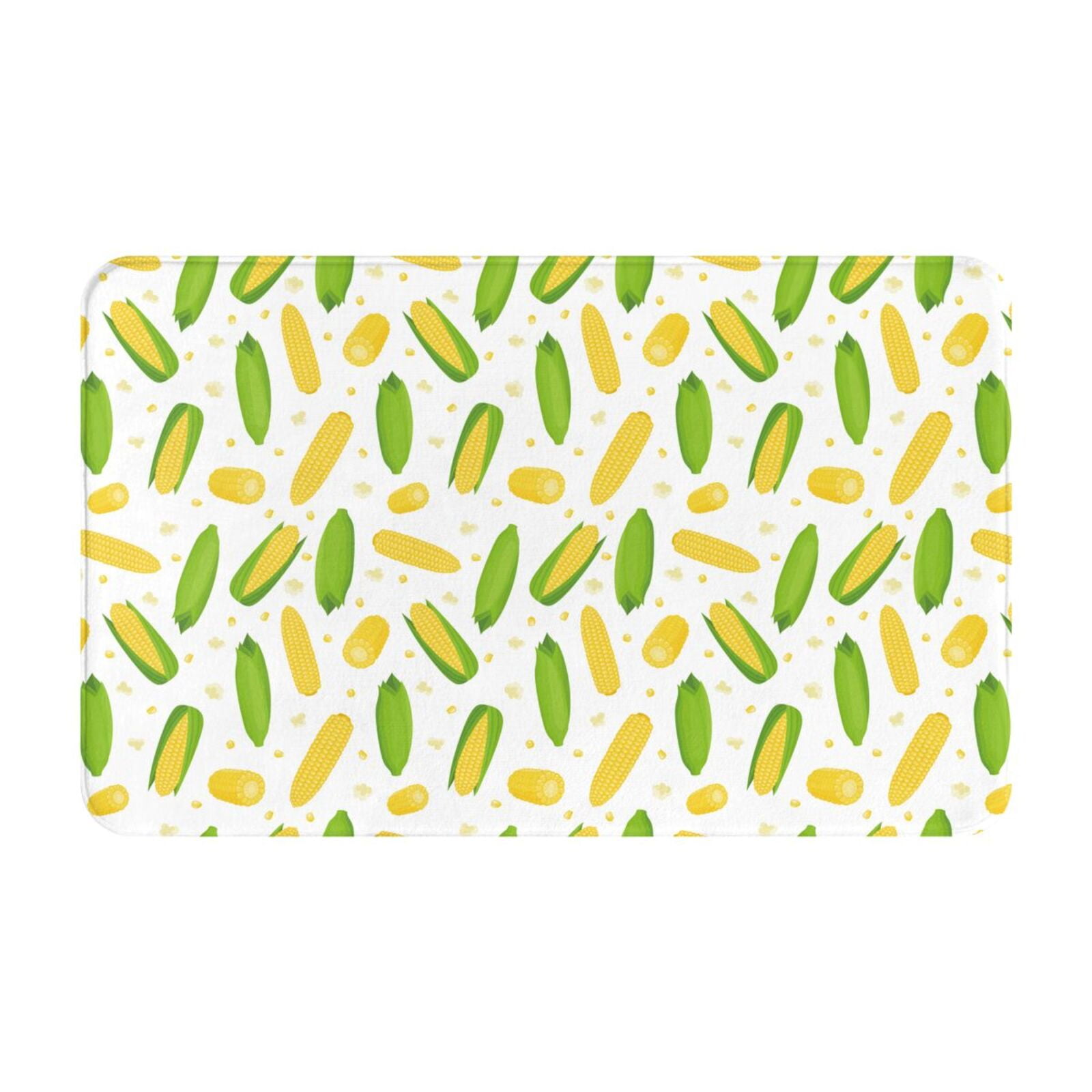 Bathroom Rugs Non Slip Washable - Cute Full Corn Kitchen Mats for Floor ...