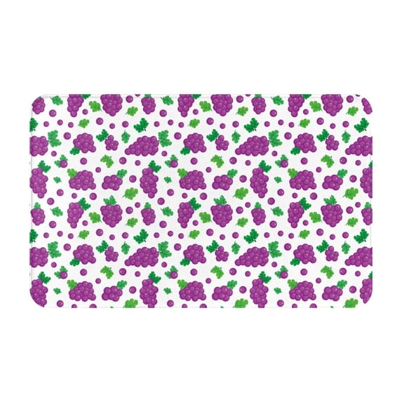 Bathroom Rugs Non Slip Washable - Cute Grape Vegetable Kitchen Mats for ...