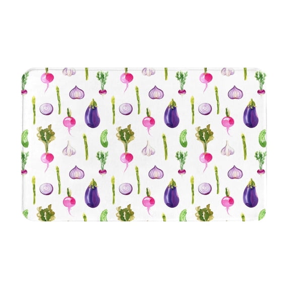 Bathroom Rugs Non Slip Washable - Onion vegetable Kitchen Mats for ...