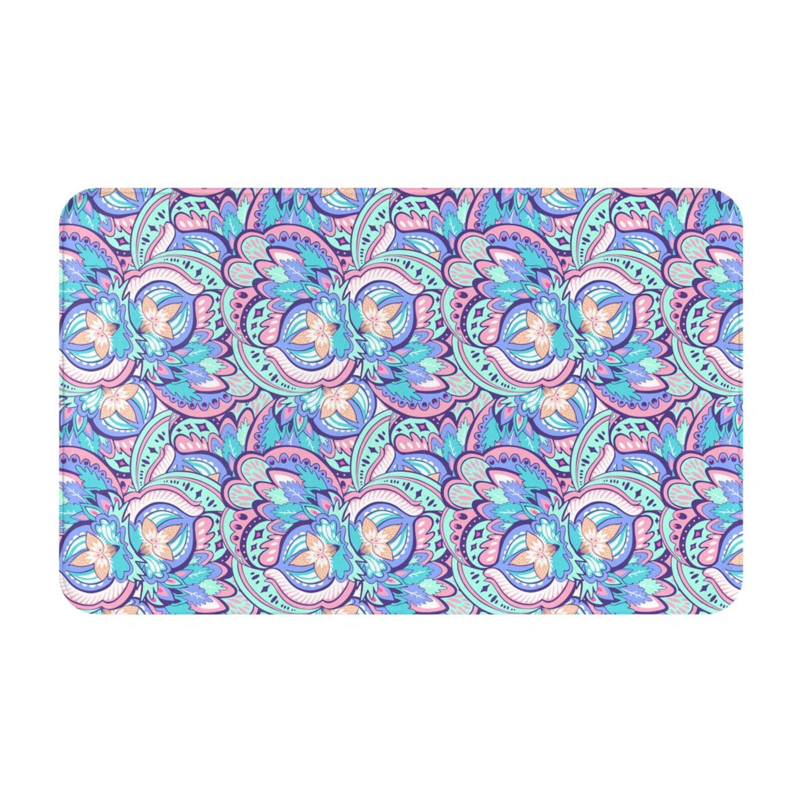 Bathroom Rugs Non Slip Washable - Paisley Pattern No.90107 Kitchen Mats ...