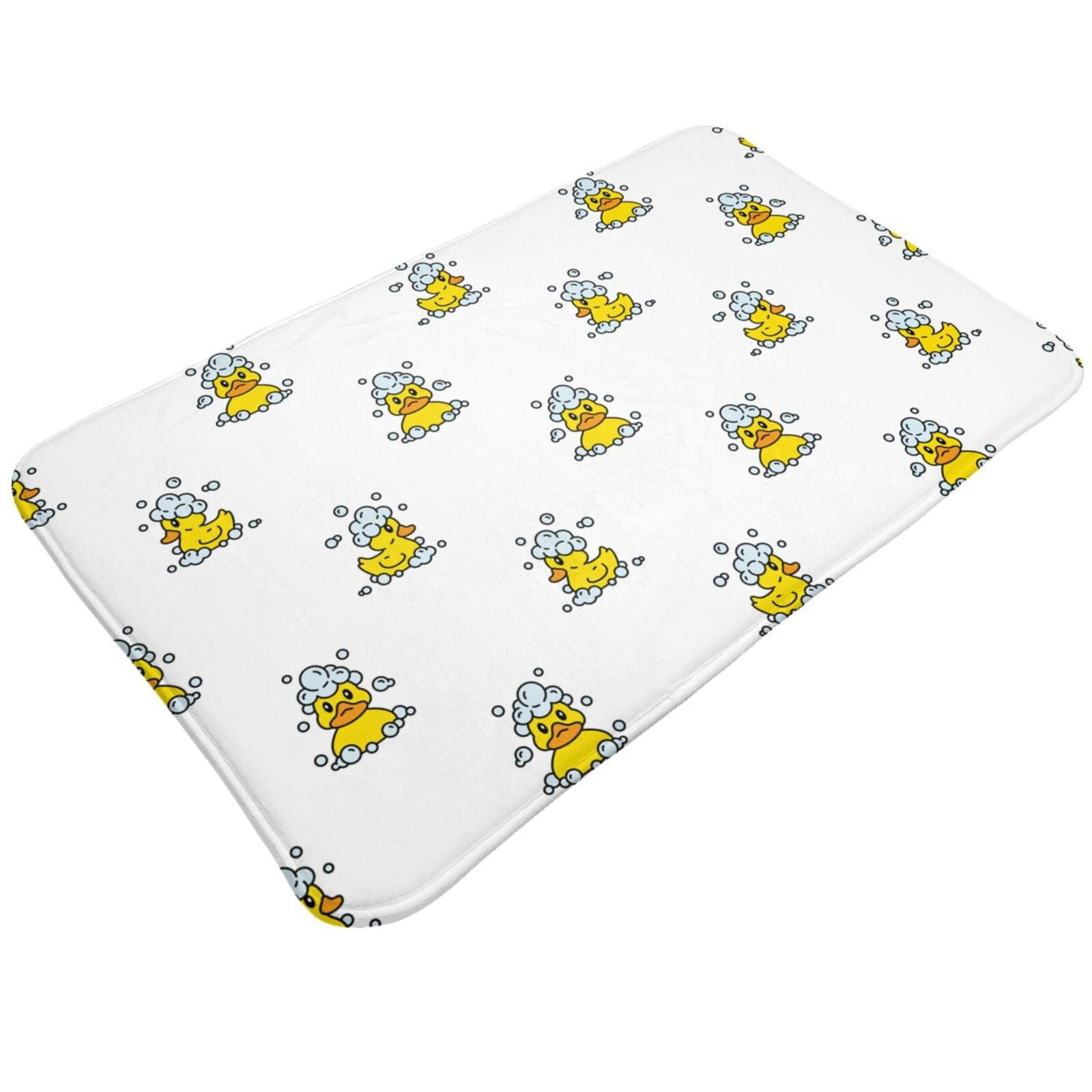 Bathroom Rugs Non Slip Washable, Rubber Duck Showe Water Absorbing Bath ...