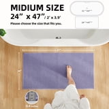 Bathroom Rugs Non Slip Washable Super Absorbent Thin Bath Mat Quick Dry ...