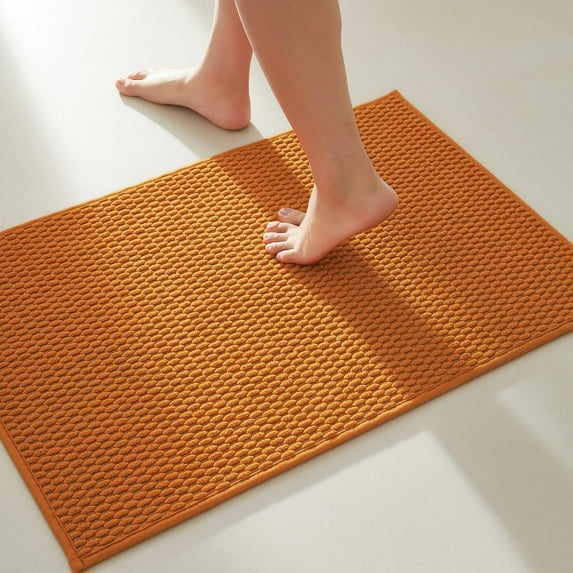 Bathroom Rugs Non Slip Washable, Super Absorbent Thin Bath Mat Small ...