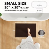 Bathroom Rugs Non Slip Washable Super Absorbent Thin Bath Mat Small ...