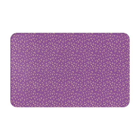 Bathroom Rugs Non Slip Washable - abstractly purple print Kitchen Mats ...