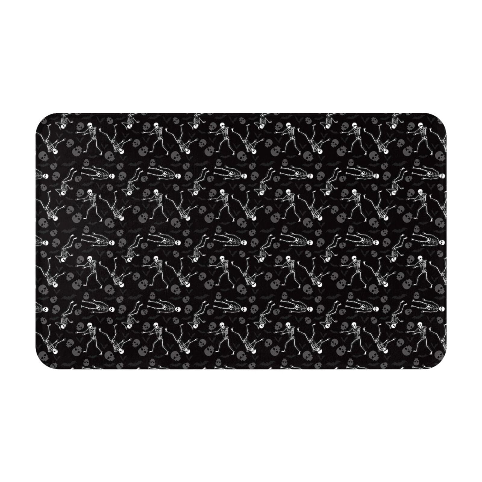 Bathroom Rugs Non Slip Washable - cute skull Kitchen Mats for Floor ...