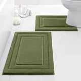 Bathroom Rugs Sets 2 Piece, Super Soft and Absorbent Non Slip ...