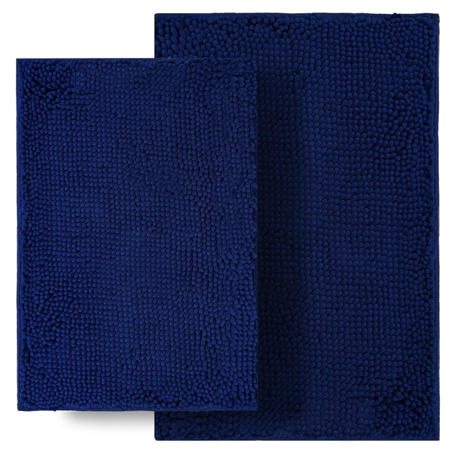 Bathroom Rugs Sets 2 Piece, Ultra Soft Absorbent Bath mat Chenille ...