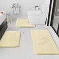 Bathroom Rugs Sets 3 Piece, Non-Slip & Quick Dry Bath Mat Set, Ultra ...