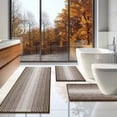 Bathroom Rugs Sets 3 Piece, Toilet Rugs U-Shaped Contour Bath Mat Set ...