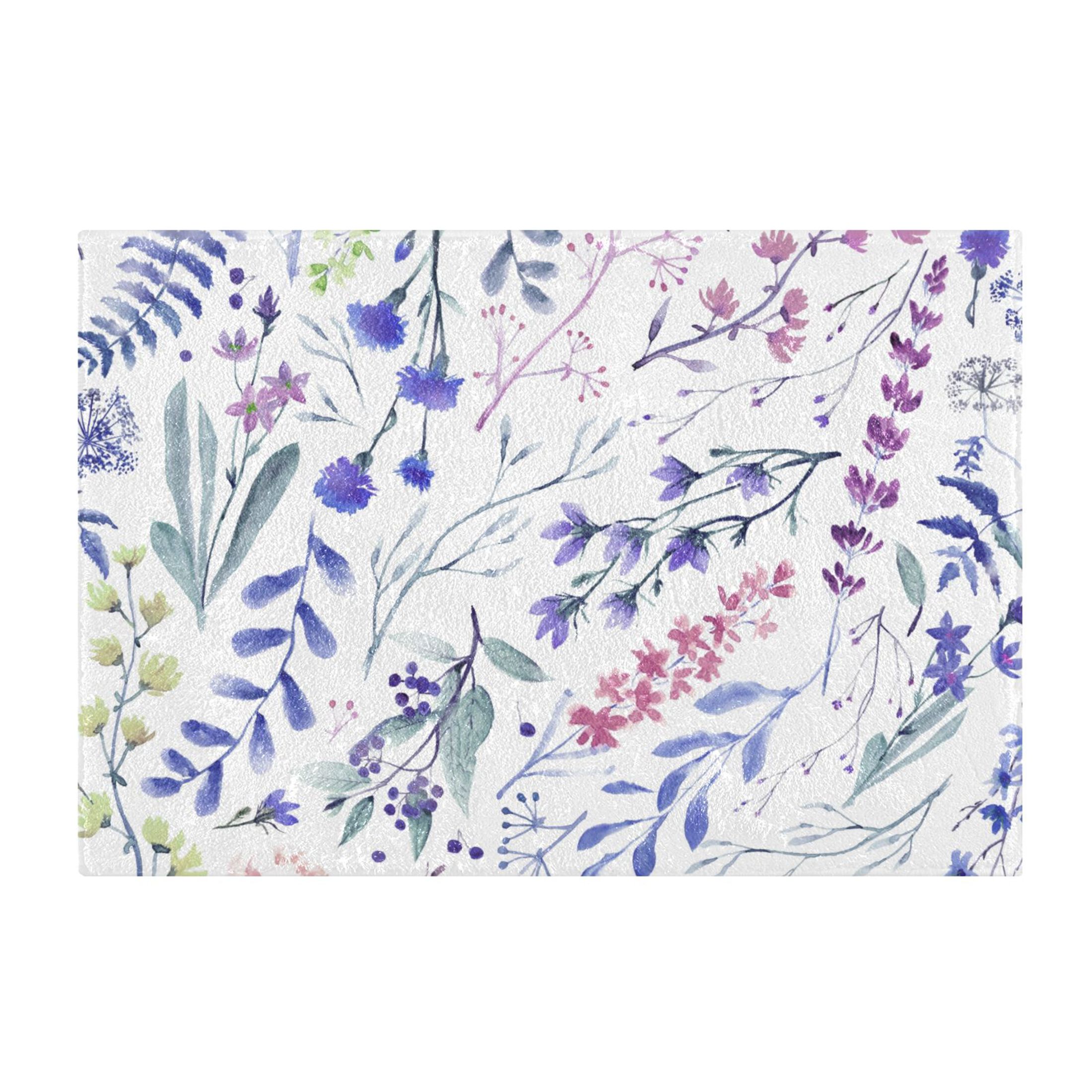 Bathroom Rugs Shaggy Toilet Base Mat 16x24 Square Shape Soft Contour ...