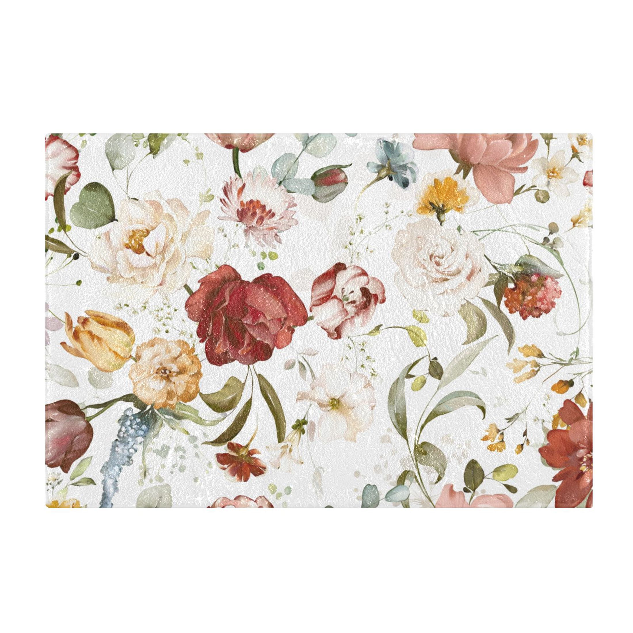 Bathroom Rugs Shaggy Toilet Base Mat 16x24 Square Shape Soft Contour ...