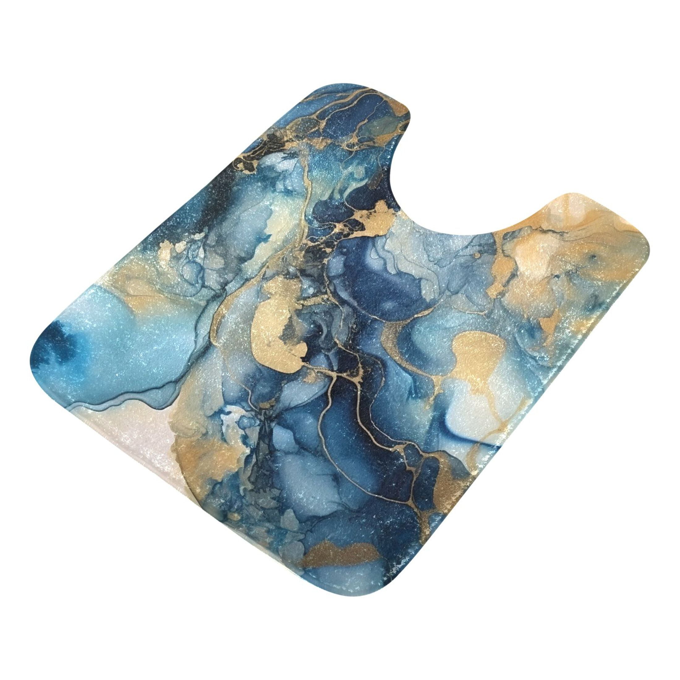 Bathroom Rugs Shaggy Toilet Base Mat 20x24 U Shape Soft Contour Rug ...