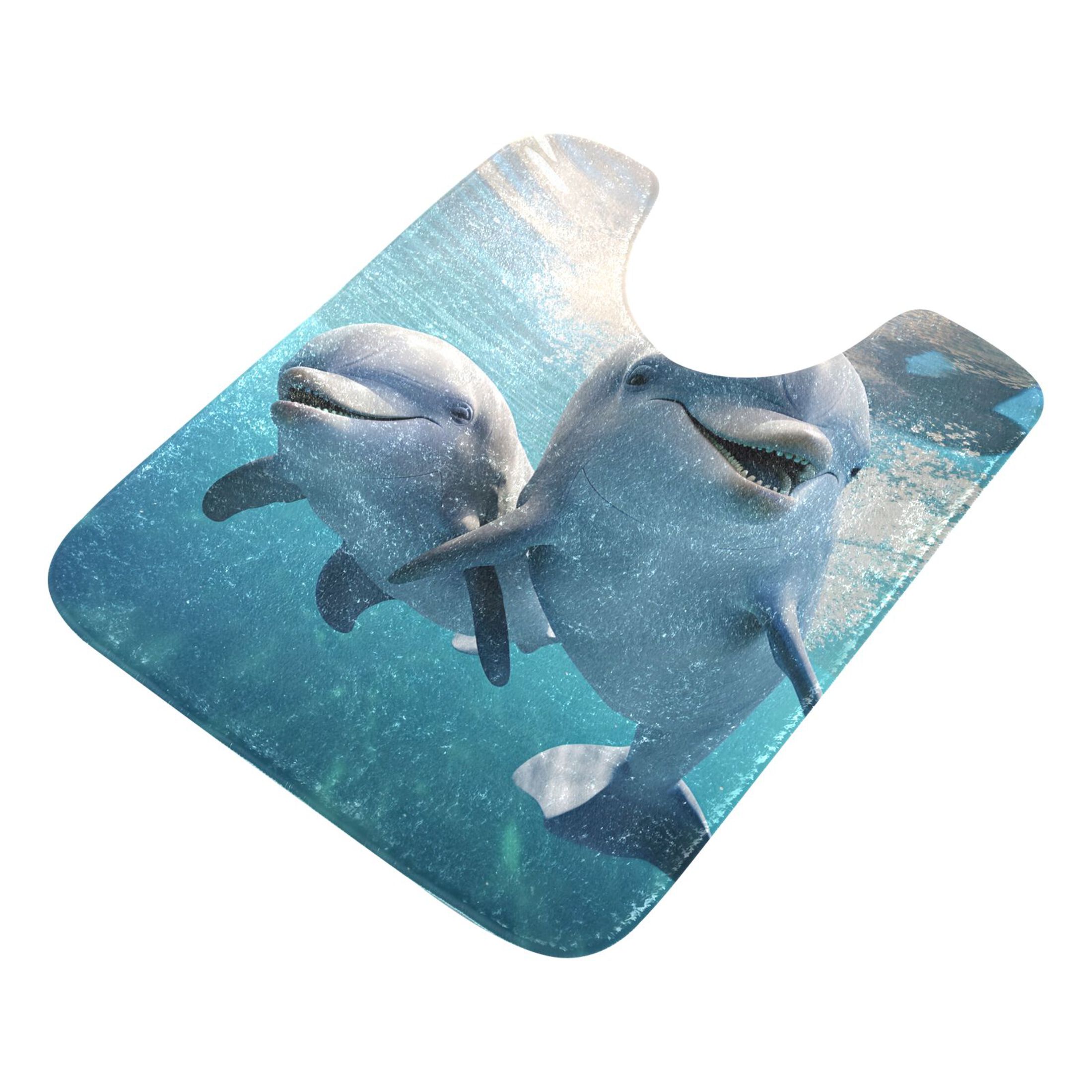 Bathroom Rugs Shaggy Toilet Base Mat 20x24 U Shape Soft Contour Rug ...