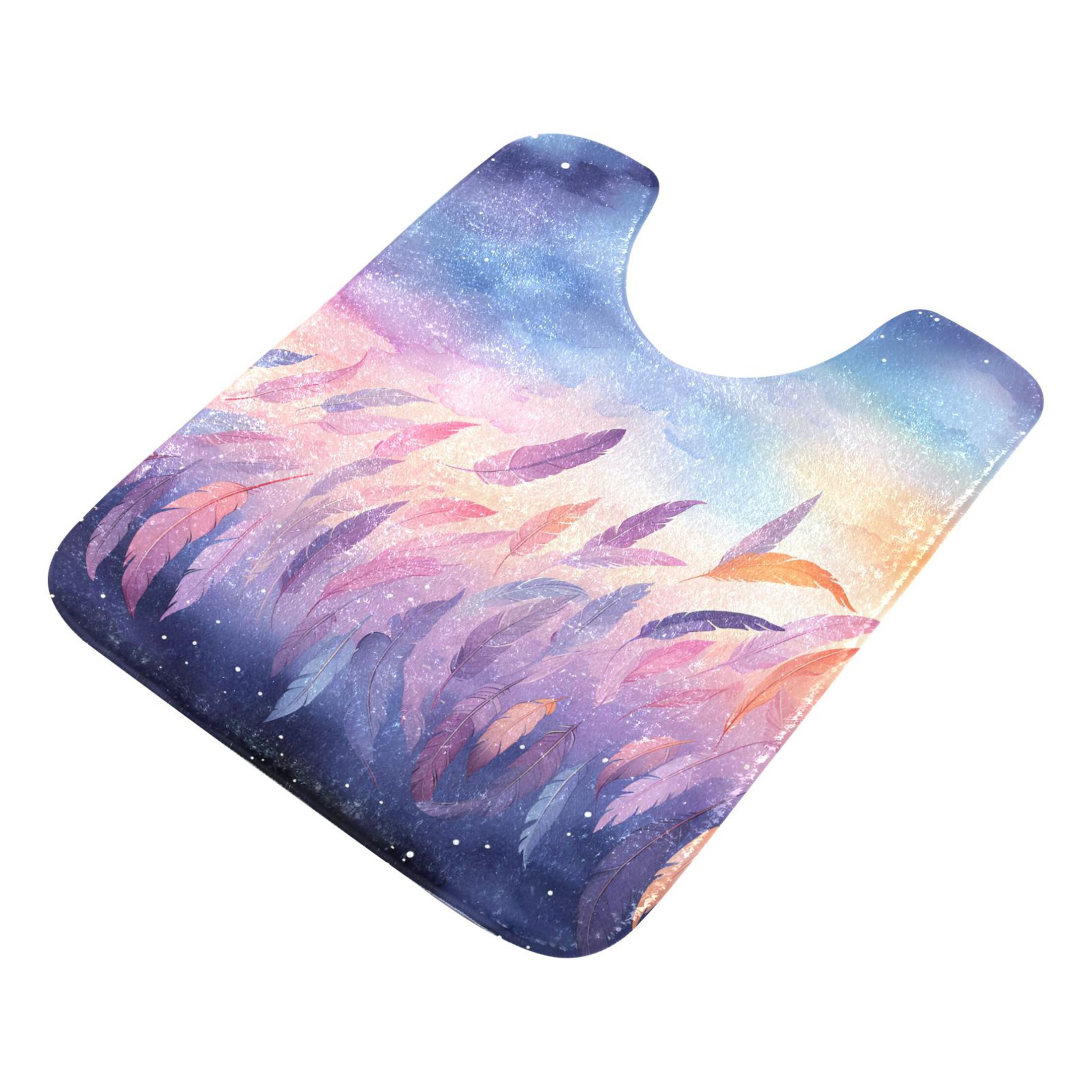 Bathroom Rugs Shaggy Toilet Base Mat 20x24 U Shape Soft Contour Rug ...