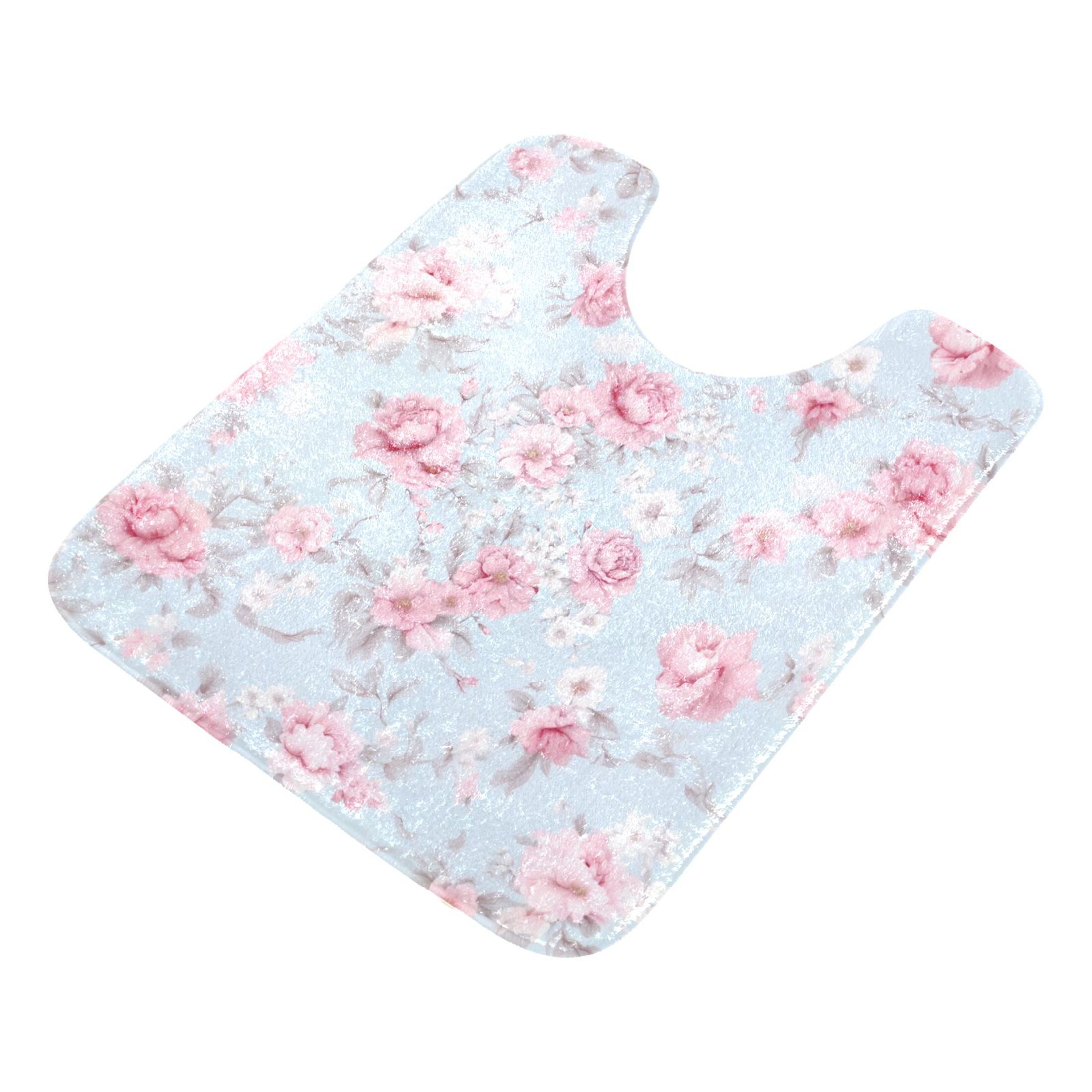 Bathroom Rugs Shaggy Toilet Base Mat 20x24 U Shape Soft Contour Rug ...