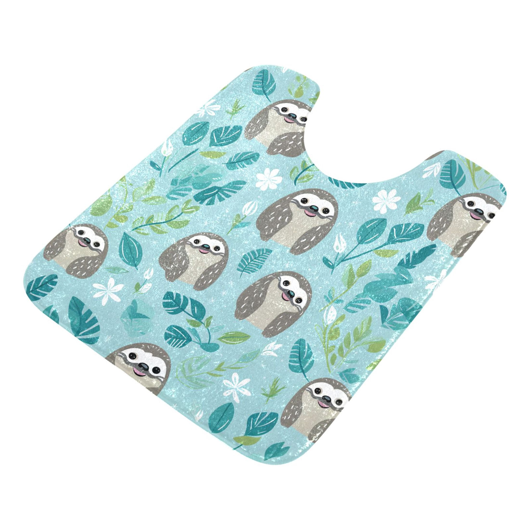 Bathroom Rugs Shaggy Toilet Base Mat 20x24 U Shape Soft Contour Rug ...