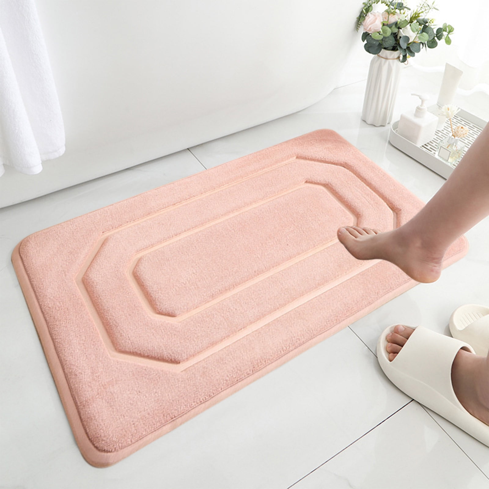 Bathroom Rugs Vmvidoty Bathroom Water Absorbing Door Mat Convenient ...