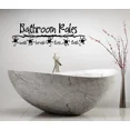 Bathroom Rules Monkey Vinyl Wall Decal Lettering Bath Words Wall Art ...
