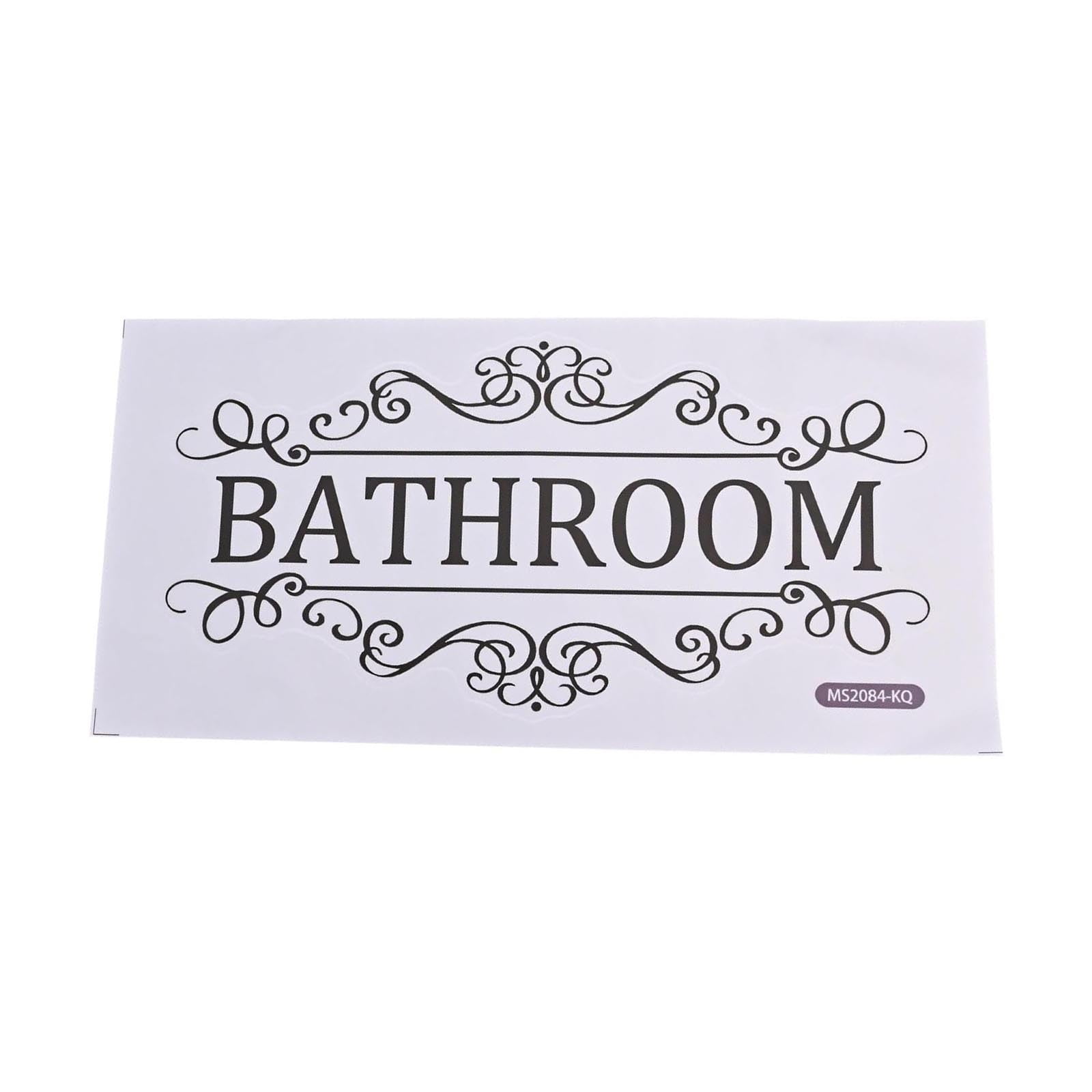 Bathroom Rules Wall Sticker Fun Vinyl Decor For Toilet And Washroom ...