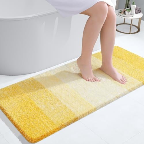 Bathroom Runner Rugs 44x24, Extra Soft Absorbent Microfiber Bath Rugs ...