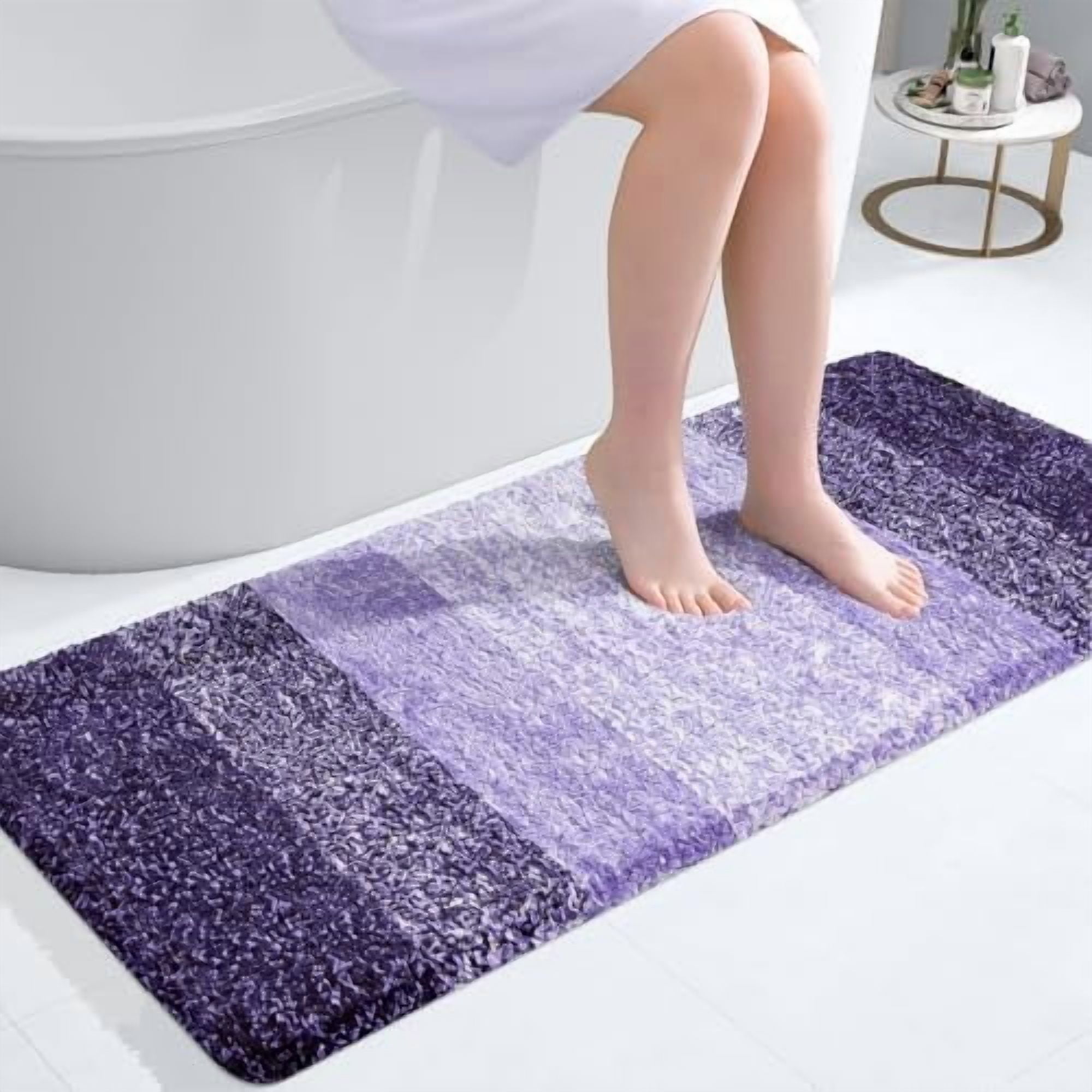 Bathroom Runner Rugs 47x20, Extra Soft Absorbent Microfiber Bath Rugs ...