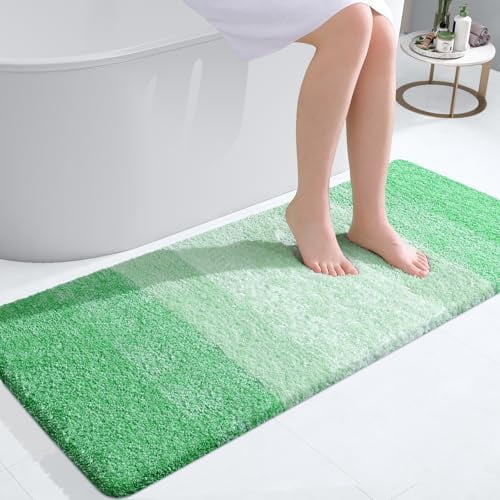 Bathroom Runner Rugs 47x20, Extra Soft Absorbent Microfiber Bath Rugs ...
