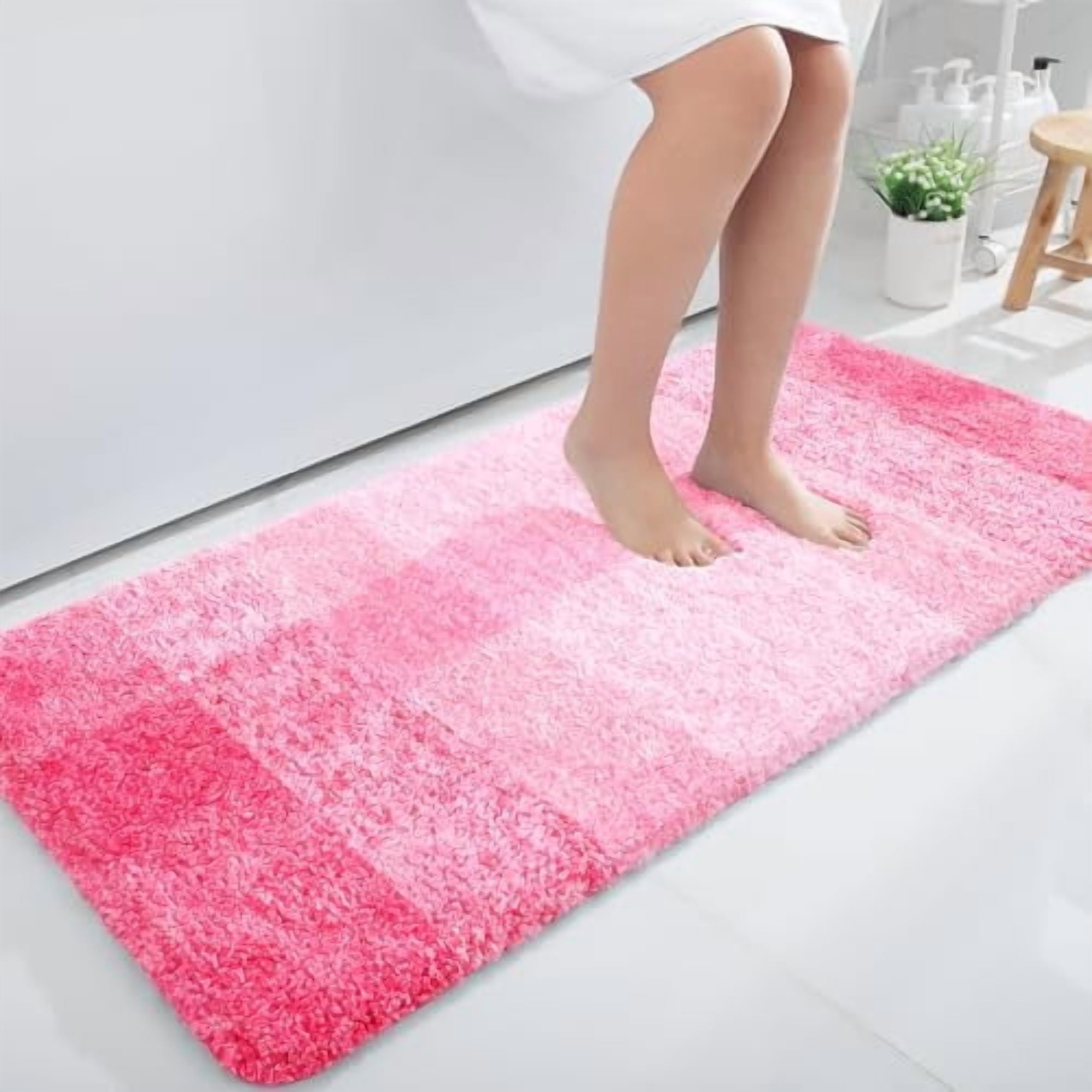 Bathroom Runner Rugs 47x24, Extra Soft Absorbent Microfiber Bath Rugs ...
