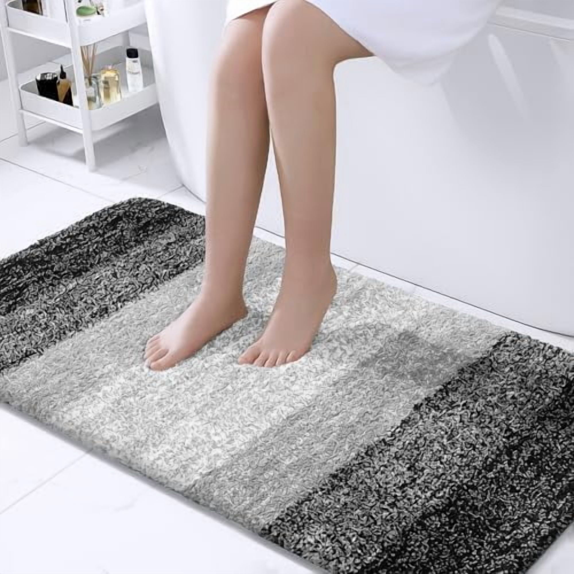 Bathroom Runner Rugs 47x24, Extra Soft Absorbent Microfiber Bath Rugs ...