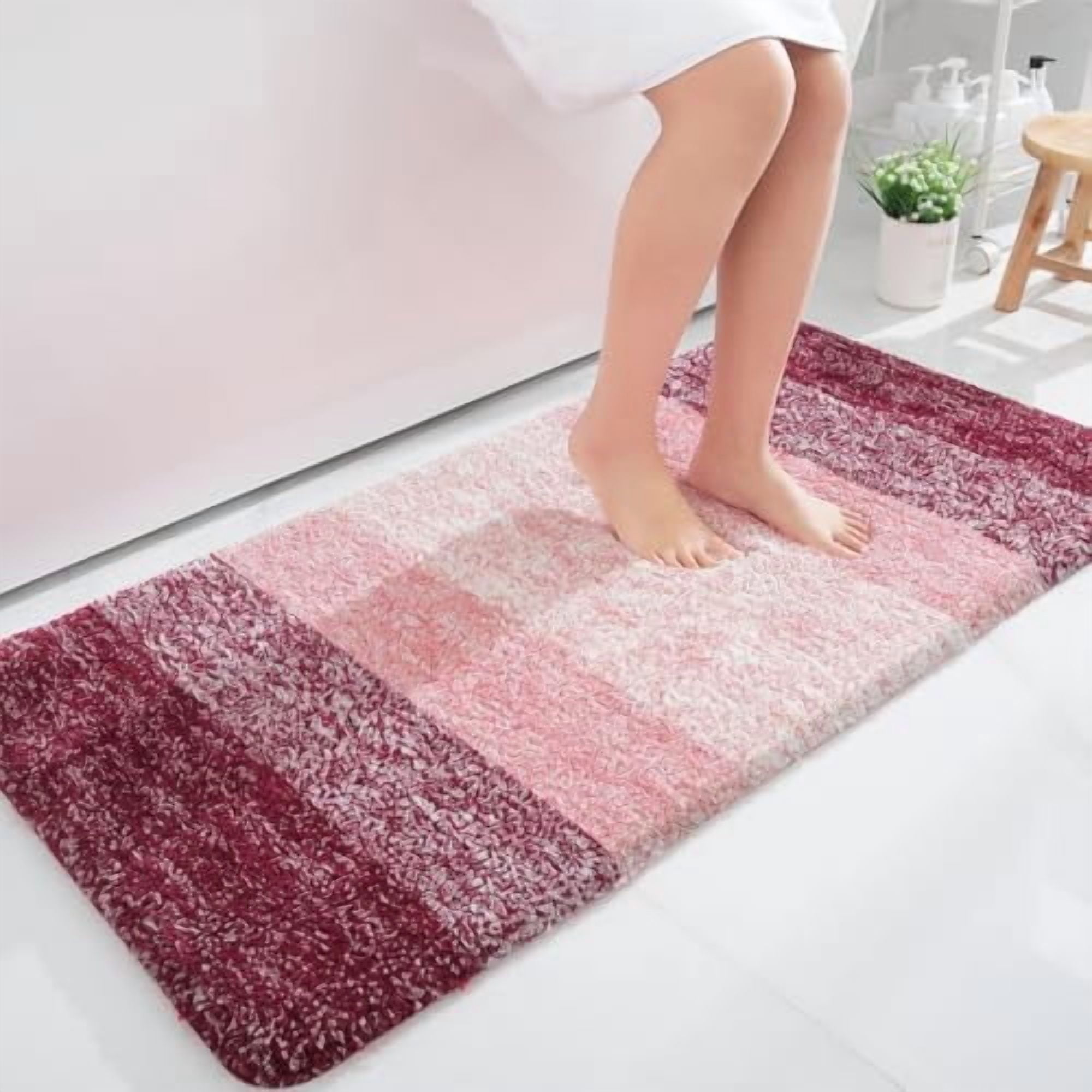 Bathroom Runner Rugs 47x24, Extra Soft Absorbent Microfiber Bath Rugs ...