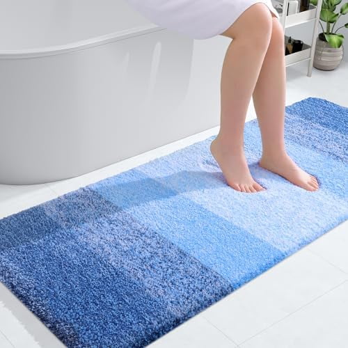 Bathroom Runner Rugs 54x24, Extra Soft Absorbent Microfiber Bath Rugs ...