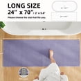 Bathroom Runner Rugs Long Bath Mat Washable Thin Quick Dry Low Pile Non ...