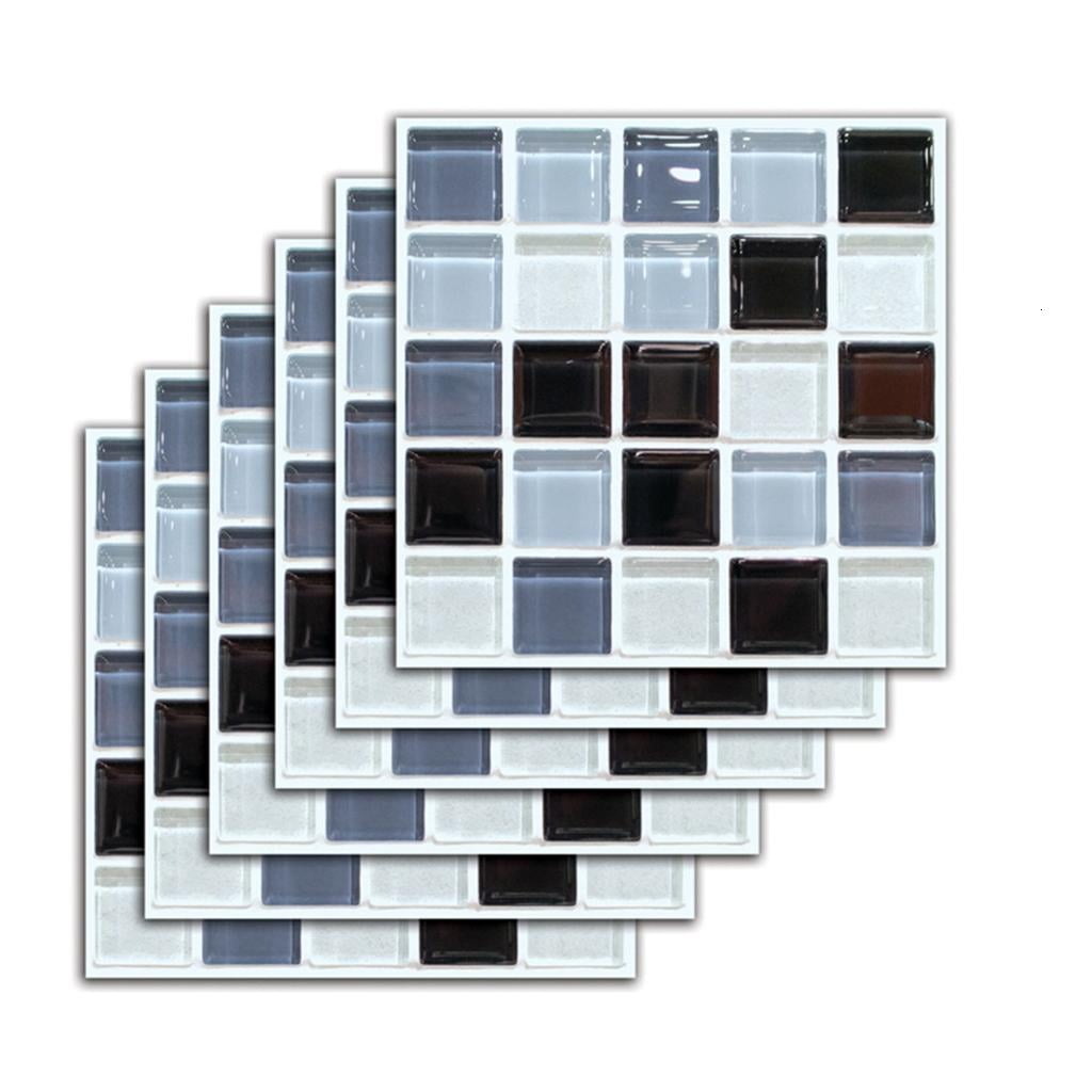 Bathroom Safety Floor Stickers 6PCS PVC Slip proof Adhesive Wall Decals ...