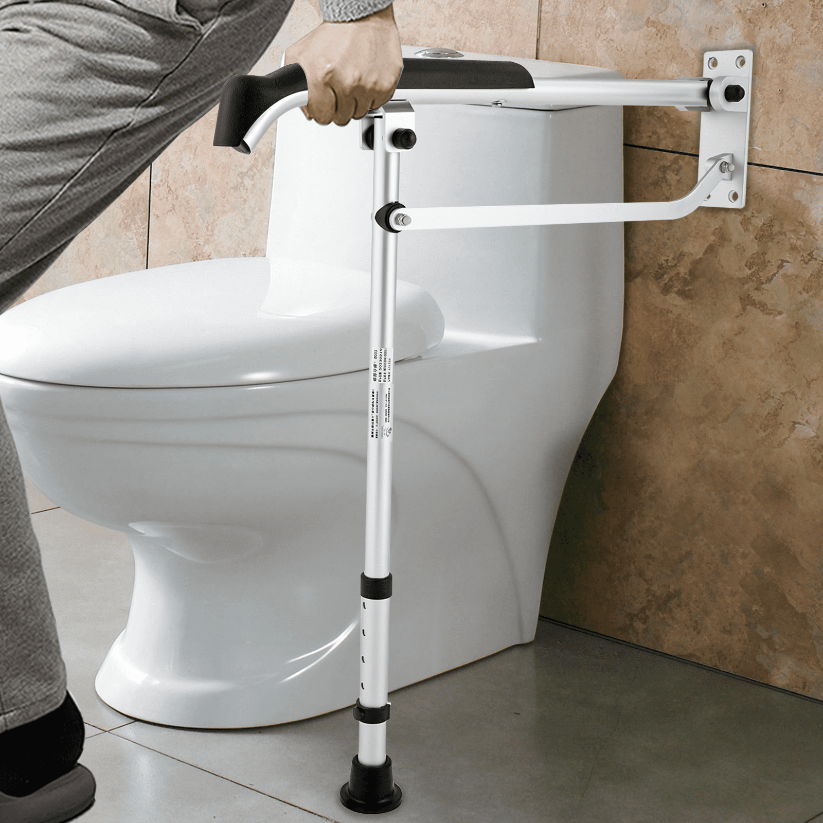 Bathroom Safety Railing Foldable Toilet Grab Rail for Elderly People ...