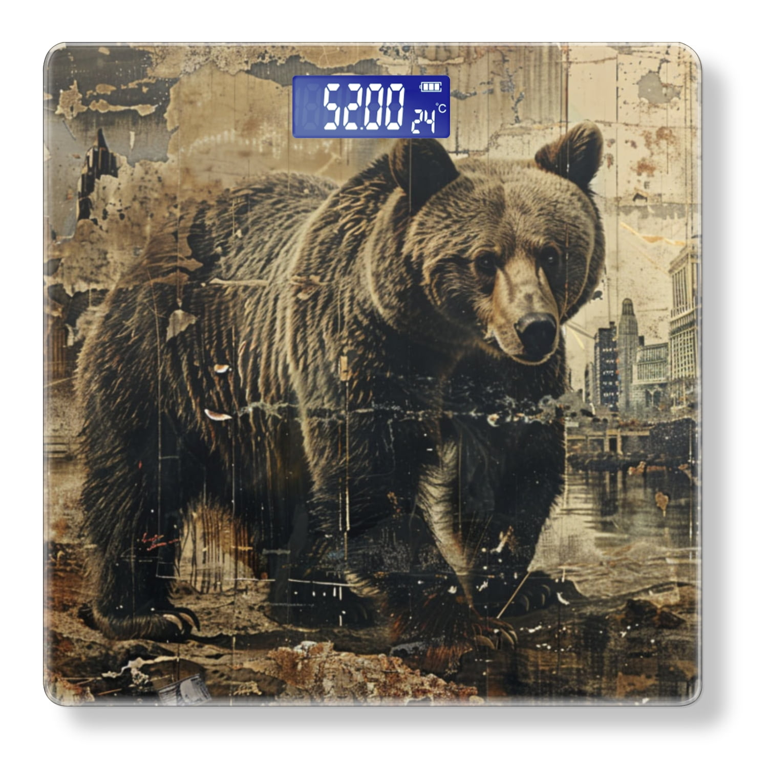 Bathroom Scale, Highly Accurate Digital Body Scale,Precisely Measures ...