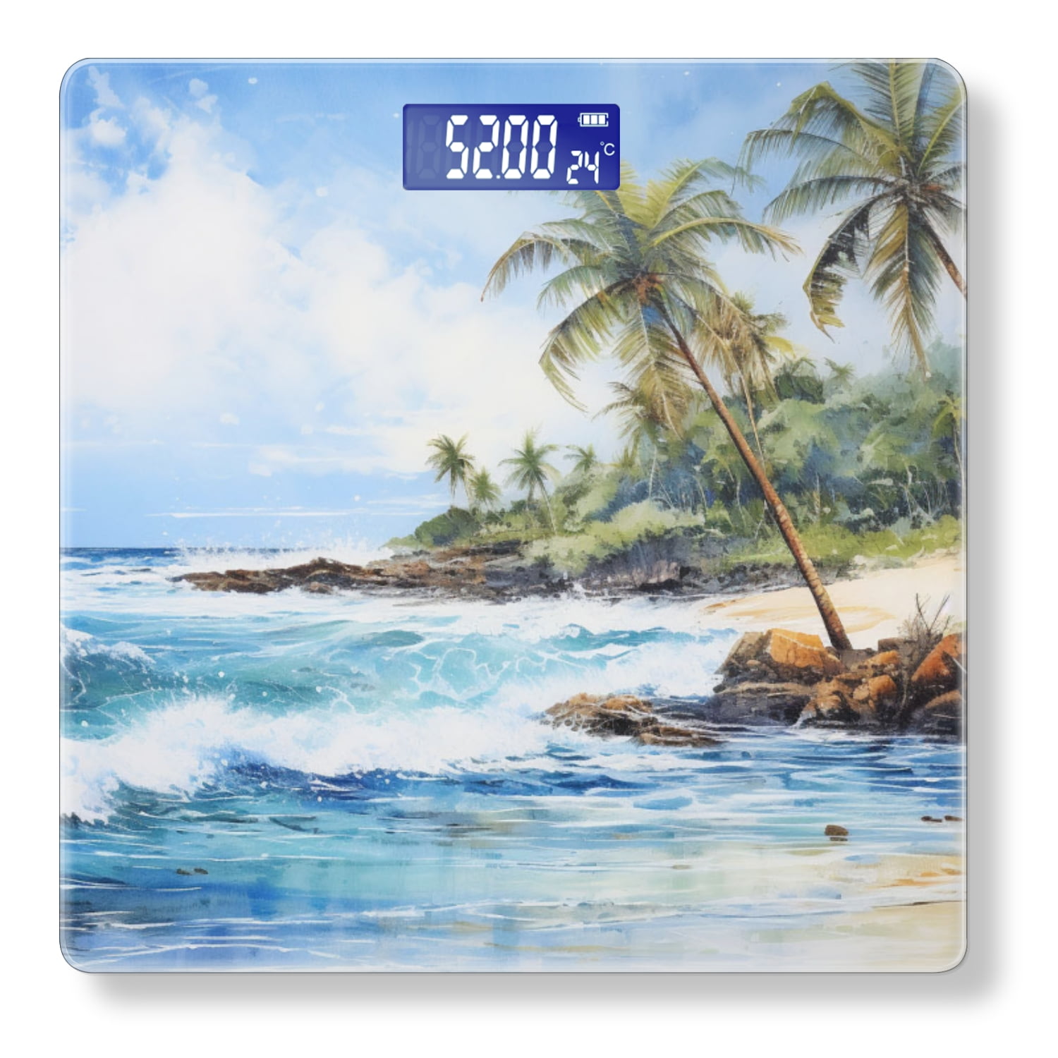 Bathroom Scale, Highly Accurate Digital Body Scale,Precisely Measures ...