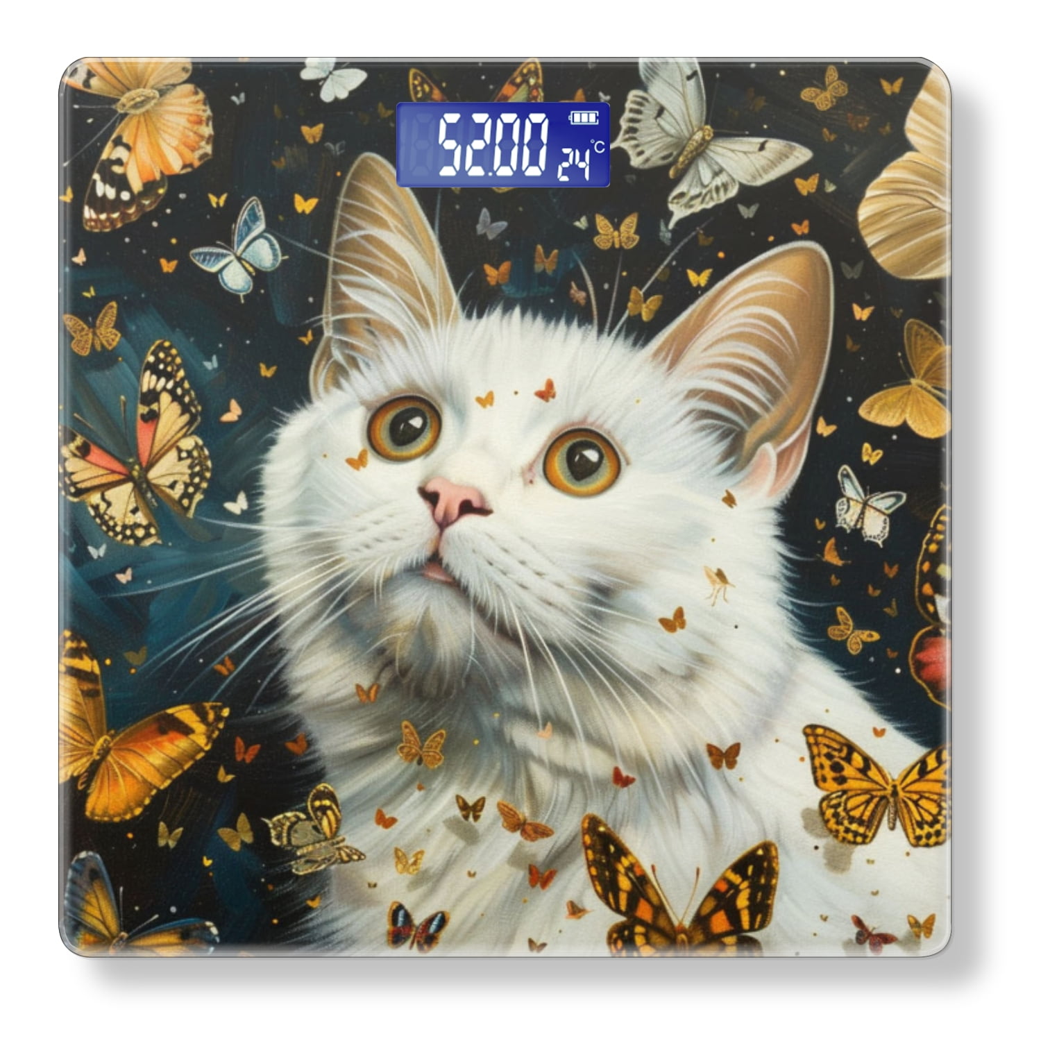 Bathroom Scale, Highly Accurate Digital Body Scale,Precisely Measures ...