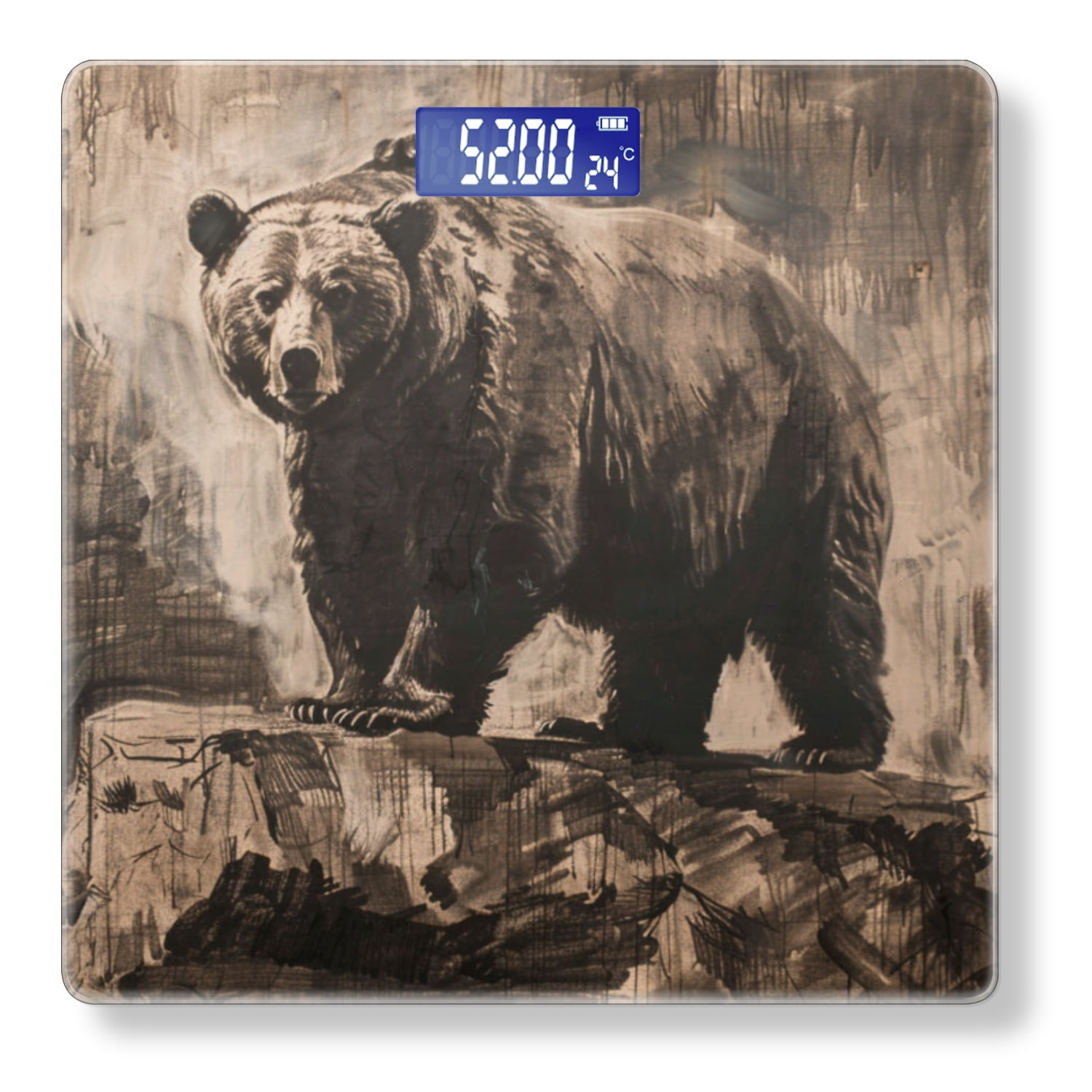 Bathroom Scale, Highly Accurate Digital Body Scale,Precisely Measures ...