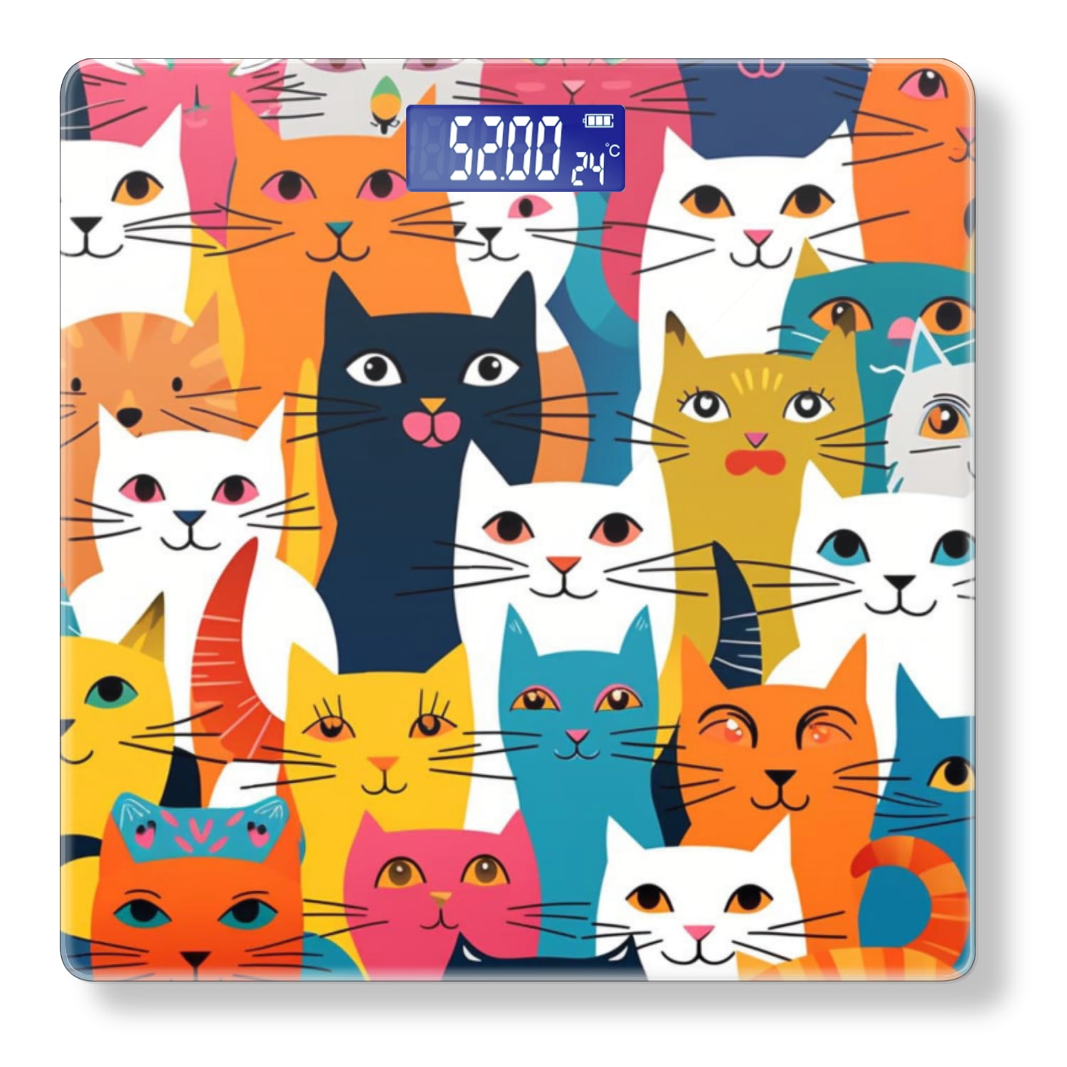 Bathroom Scale, Highly Accurate Digital Body Scale,Precisely Measures ...