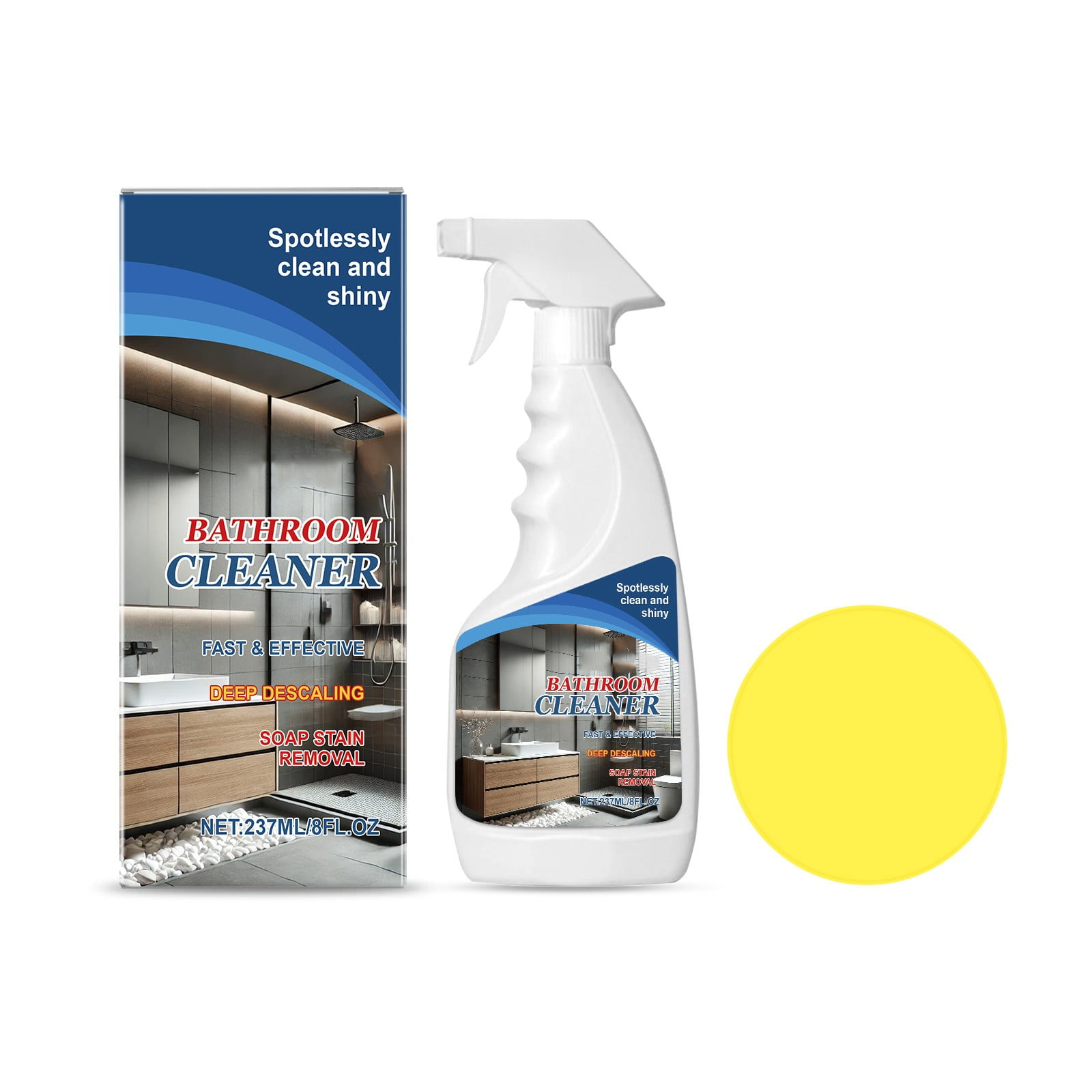 Bathroom Scale Remover - Powerful Formula for Water Stains & Lime Deposits, 237ml - Walmart.com