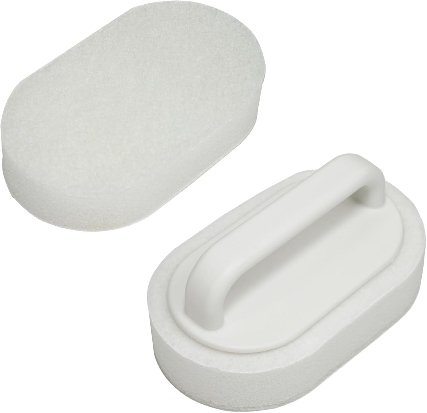 Bathroom Scrubber with Handle, Heavy-Duty Cleaning Sponges for Bathtub ...
