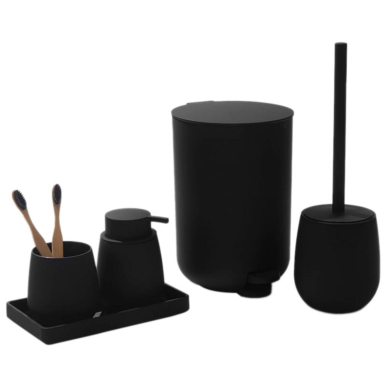 Bathroom Set Small Trash Can, Toothbrush Holder, Soap Dispenser ...