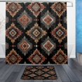Bathroom Sets Curtain and Rug Sets 23.6x15.7 in Non-Slip Mat and 72x72 ...