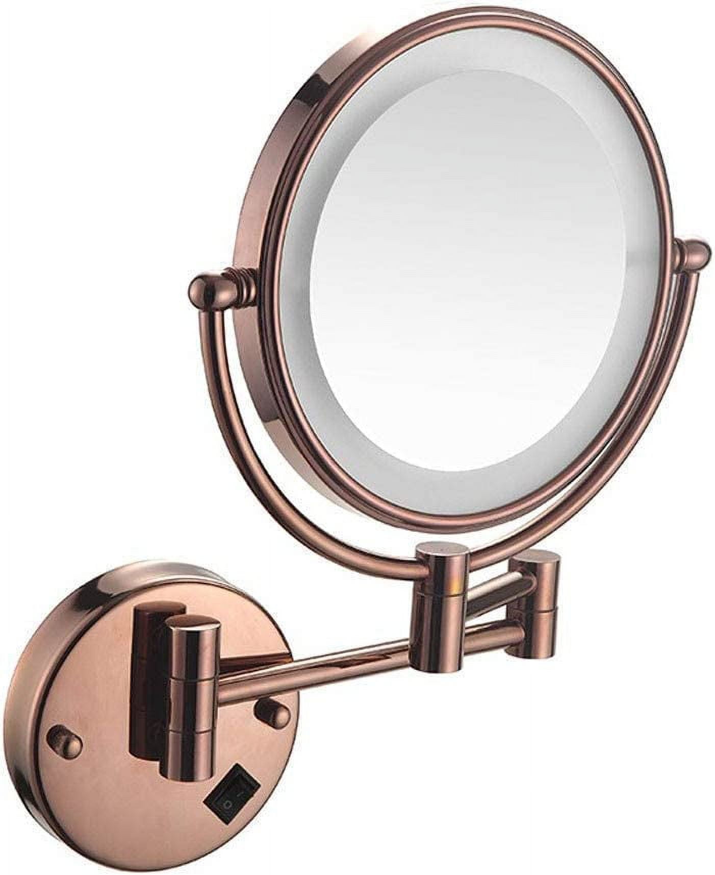 Bathroom Shaving Mirror Wall Mounted 3X Magnification Extending Folding ...