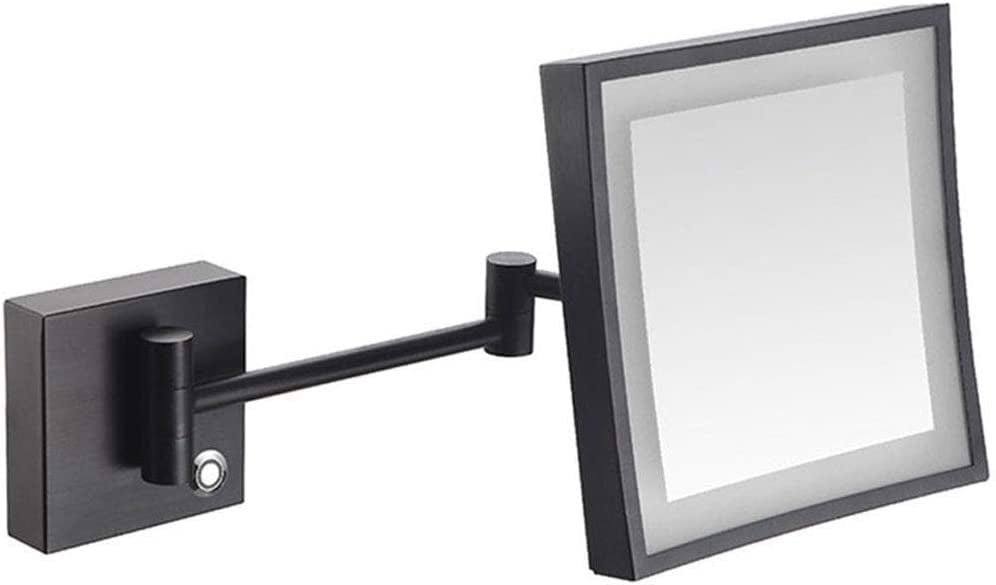 Bathroom Shaving Mirror Wall Mounted LED Illuminated Makeup Mirror with ...