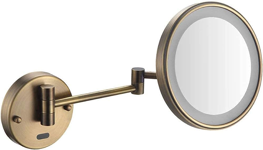 Bathroom Shaving Mirror Wall Mounted Sensor Mirror Makeup Mirror LED ...