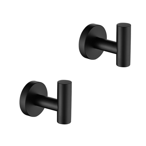 Bathroom Shelf 2-Pack Wall-Mounted Stainless Steel Bathroom Towel Hooks ...