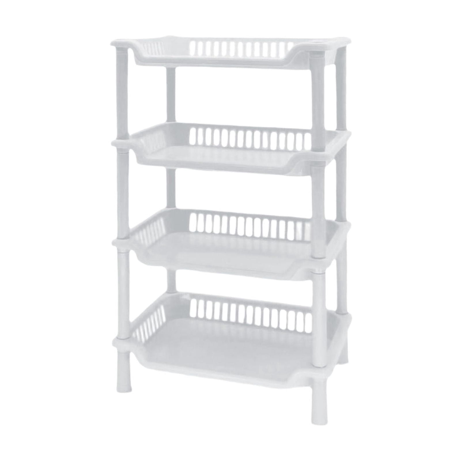 Bathroom Shelf, 4 Layers Bathroom Stand Freestanding Multipurpose Rack ...