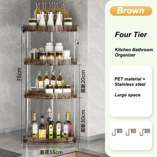 Bathroom Shelf Countertop Triangle Organizer Multi-Layer Washstand ...