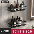 Bathroom Shelf Kitchen Storage Organizer Aluminum Alloy Shampoo Rack ...